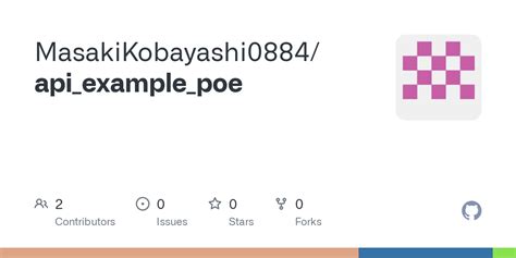 Github Masakikobayashi Api Example Poe