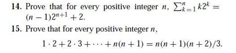 solved 14 prove that for every positive integer n ∑k 1nk2k