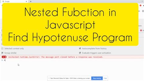 Nested Functions In Javascript Hd Learn Js Global Subscribe Now