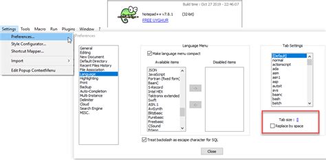 Indentation How I Can Increase Tab Width In Notepad V Stack