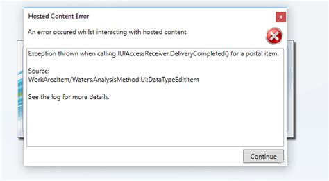 exception thrown error when opening an analysis method wkb94500