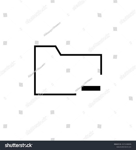 Vector Form Delete Folder Icon Stock Vector Royalty Free 2271248095