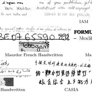 Samples Of Text Lines From The Seven Datasets Used In This Work Download Scientific Diagram