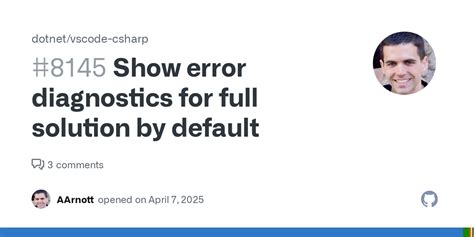 show error diagnostics for full solution by default · issue 8145
