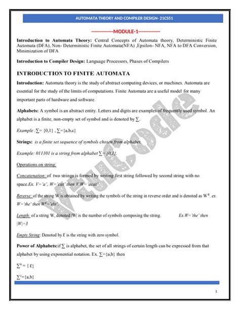 Module 1 21cs51 5th Semester 1pdf Programming