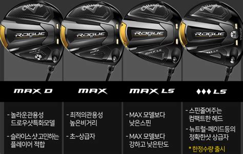 캘러웨이 로그 St 맥스 Max Ls D 드라이버 종류 별 장점 단점 정리 네이버 블로그