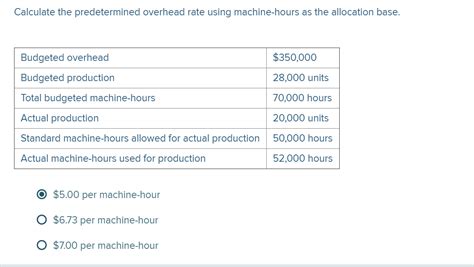 Solved Calculate The Predetermined Overhead Rate Using Chegg