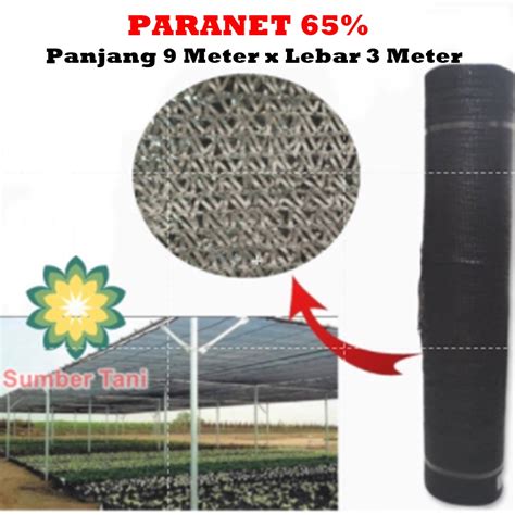 Jual Jaring Paranet 65% Rajut V Paranet Panjang 9 Meter x Lebar 3 Meter | Shopee Indonesia