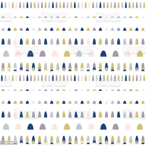 복고풍 스칸디나비아 스타일의 반원현대 벡터 추상 원활한 기하학적 패턴 0명에 대한 스톡 벡터 아트 및 기타 이미지 0명 1970 1979 년 귀여운 Istock