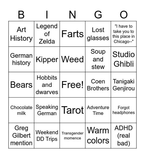 Bill Bingo Card