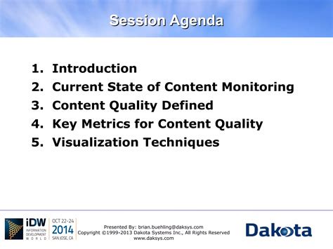 Perfect Picture Visualization Techniques For Monitoring Content Quality Brian Bueling Ppt