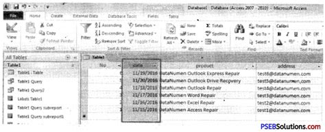 Pseb 9th Class Computer Notes Chapter 5 Introduction To Ms Access Pseb Solutions