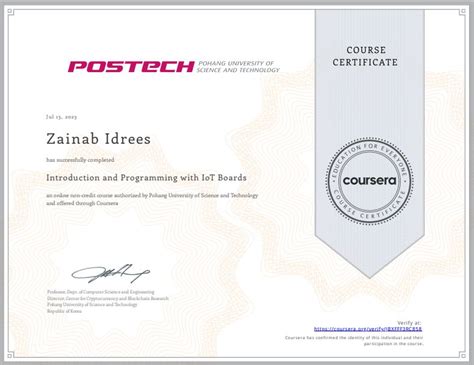 zainab idrees on linkedin iotinnovators arduino coursera