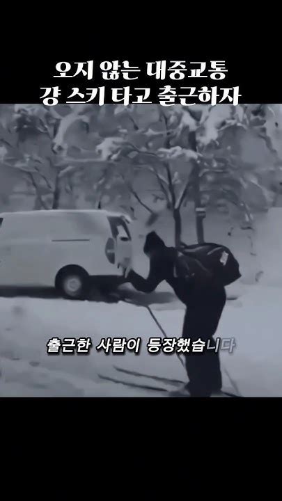 전직 국가대표 클래스 폭설 속 스키 출근의 주인공🚶‍♂️→⛷️ ️ Youtube
