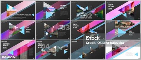 최소한의 프레 젠 테이 션 디자인 삼각형과 삼각형 요소와 포트폴리오 벡터 템플릿 프레 젠 테이 션 슬라이드 전단지 전단지 브로셔