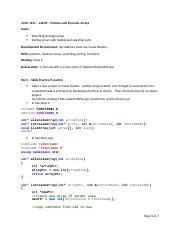 Wijayar Lab09 Docx VCSCI 1411 Lab 09 Pointers And Dynamic Arrays