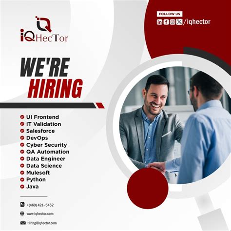 Iqhector Technologies Llc On Linkedin Hiring Jobopenings