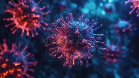 Data Realistic Ai Analysis Of Virus Mutation Stock Illustration