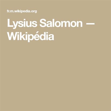 Lysius Salomon — Wikipédia