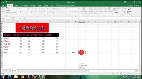 excel me vlookup and hlookup kaise lagate hai k technical9118 youtube