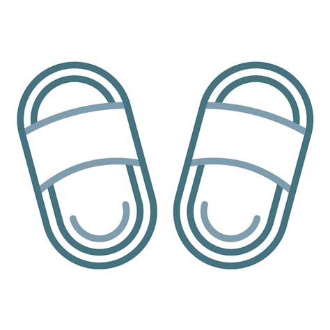 Premium Vector Slippers Flat Illustration