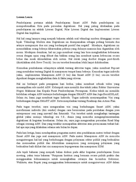 Lesson Learn Pdf
