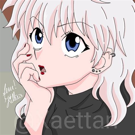 Genderbend Killua 👀 I Tried Drawing Killua As A Female And Added Some Of My Own Touches To Her