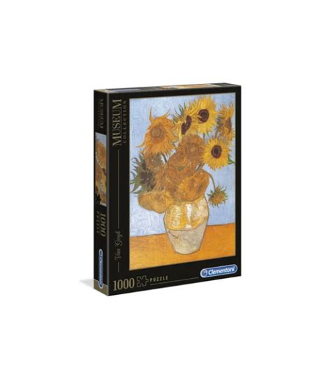 Popmart Clementoni Puzzle ფაზლი ვან გოგი მზესუმზირები 1000 ნაწილიანი