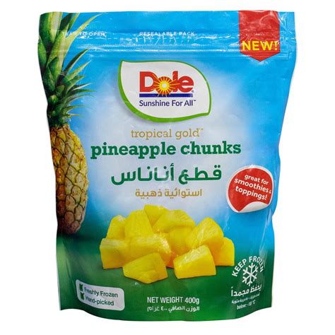 Dole Pineapple Chunks 400 G Online At Best Price Lulu Ksa