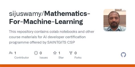 Mathematics For Machine Learning Basic Mathematics Ipynb At Main Sijuswamy Mathematics For