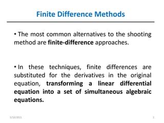 Finite Difference Method PPTX