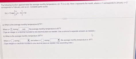 Solved The Following Function Approximates The Average