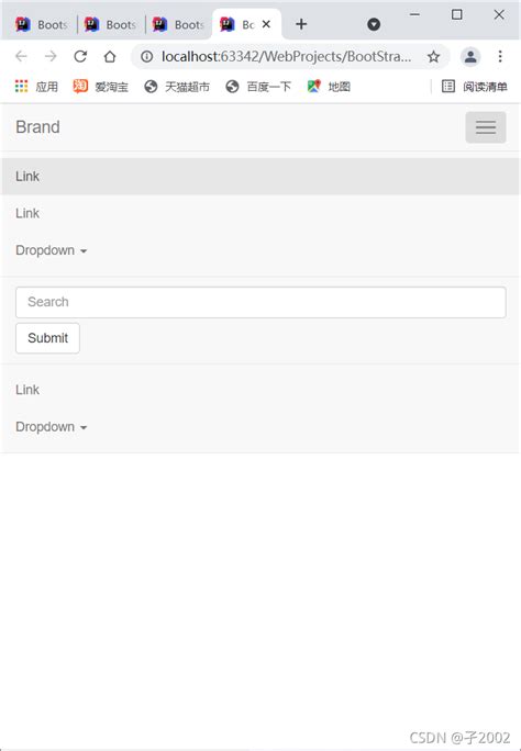 解决bootstrap导航栏折叠按钮不起作用 bootstrap 左侧不折叠 csdn博客