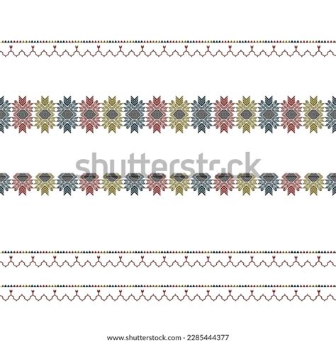 Different Colored Geometric Border Design Stock Illustration 2285444377 Shutterstock