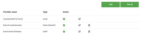 Authentication Providers