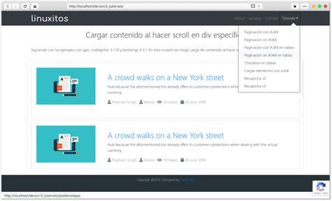 Ejemplos Codeigniter Linuxitos