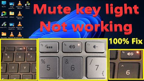 mute key light not working 100 solution youtube