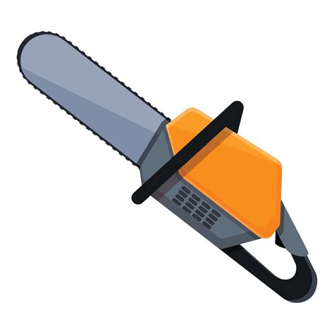 Cutting Chainsaw Icon Cartoon Style 14287668 Vector Art At Vecteezy