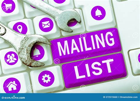 Handwriting Text Mailing List Concept Meaning List Of People Who