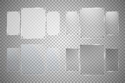 유리 접시 설치 됩니다 벡터 유리는 투명 배경 배너 유리입니다 유리 그림입니다 컬러 프레임입니다 0명에 대한 스톡 벡터 아트 및 기타 이미지 Istock