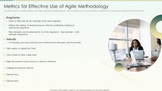 Metrics For Effective Use Of Agile Methodology Agile Scrum Methodology