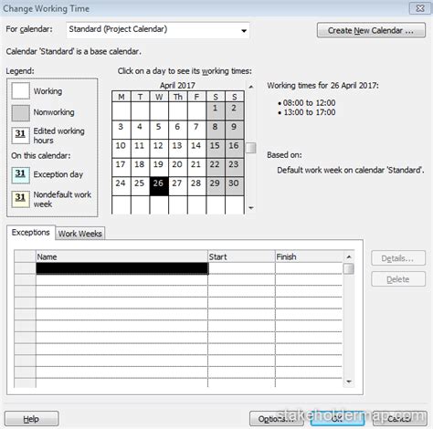 ms project calendar holidays david davidson