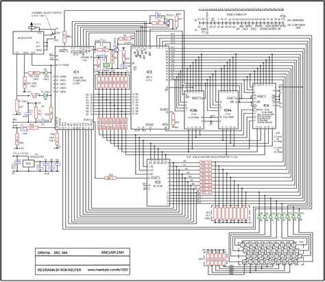 Hi Res Re Drawn Zx81 Schematic