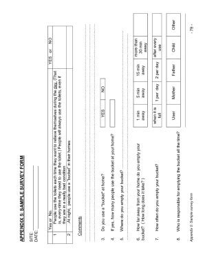 Fillable Online Appendix5 Sample Survey Form Doc Fax Email Print PdfFiller