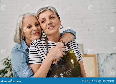 Two Mature Women A Lesbian Couple Stock Image Image Of Skills Mature