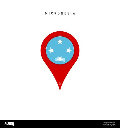 Teardrop Map Marker With Flag Of Micronesia Micronesian Flag Inserted In The Location Map Pin