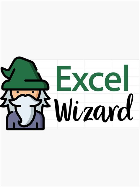 Excel Wizard Sticker For Sale By BrandCafe Redbubble