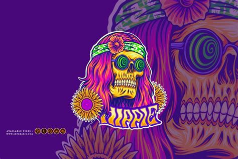 Trippy Skull Artwork