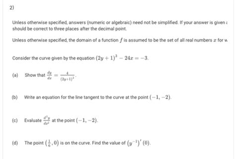 Solved Unless Otherwise Specified Answers Numeric Or