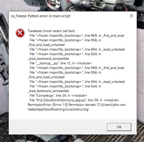 Error By Instal Cura Win Or Newer UltiMaker Cura UltiMaker Community Of D